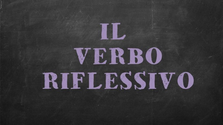 Verbo riflessivo: cos'è?